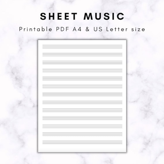Blank Sheet Music Sheet Music Sheet Music Piano Printable - Etsy