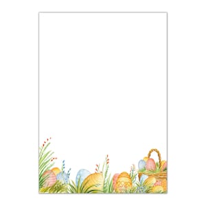 Easter Printable Paper Printable Paper Easter Easter Lined | Etsy