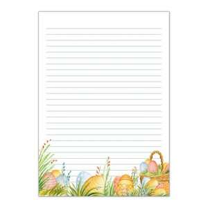 Easter Printable Paper Printable Paper Easter Easter Lined | Etsy