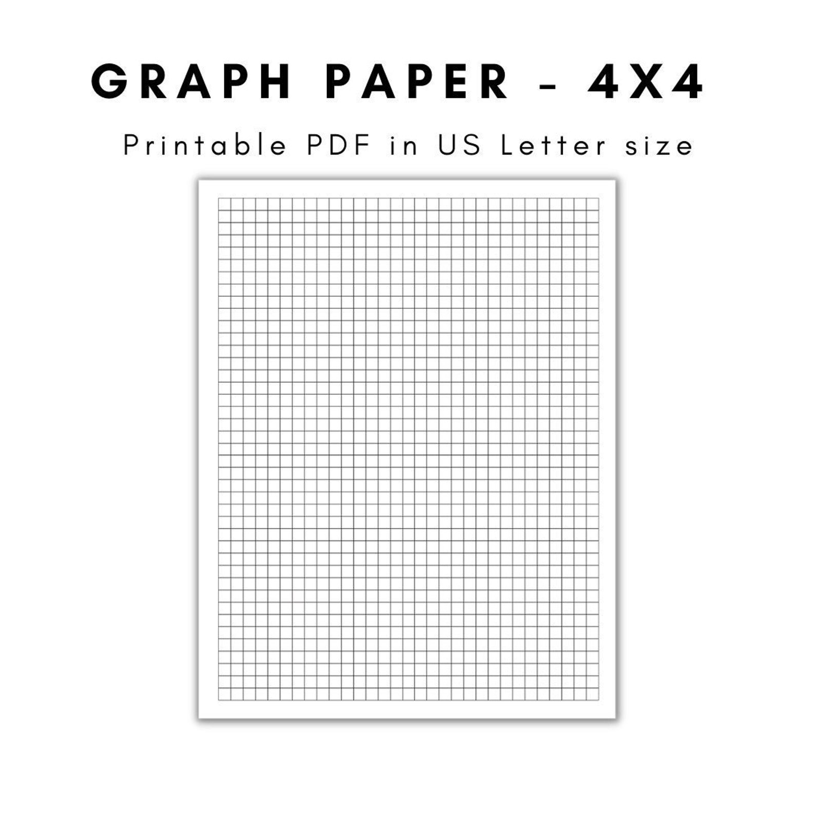 Graph Paper Printable Graph Paper Graph Paper Printable | Etsy