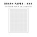 Graph Paper, Printable Graph Paper, Graph Paper Printable, Graph Paper ...