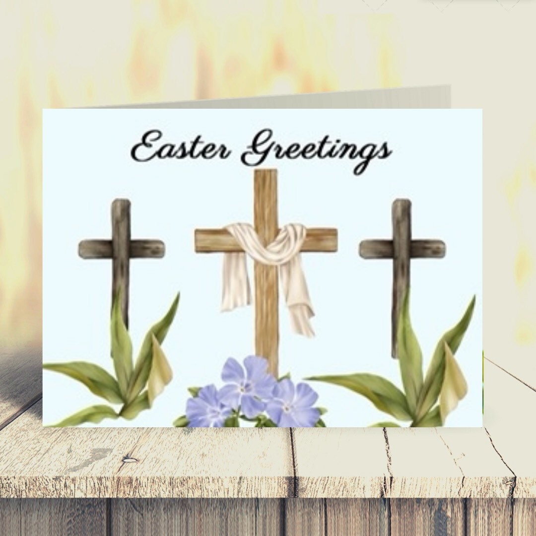 Religious Easter Card - Etsy