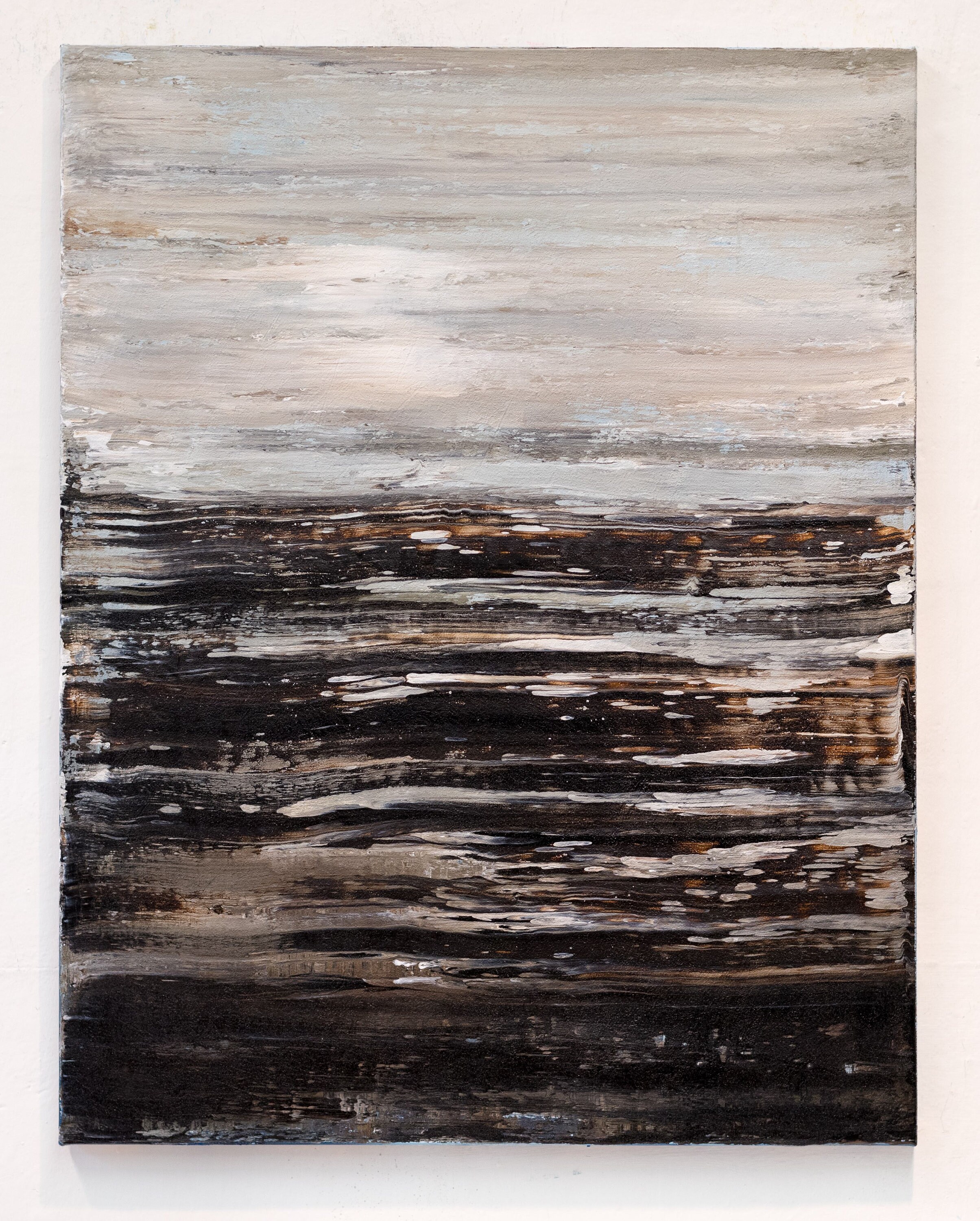 Original Brown Abstract Painting on Canvas. Modern Contemporary ...