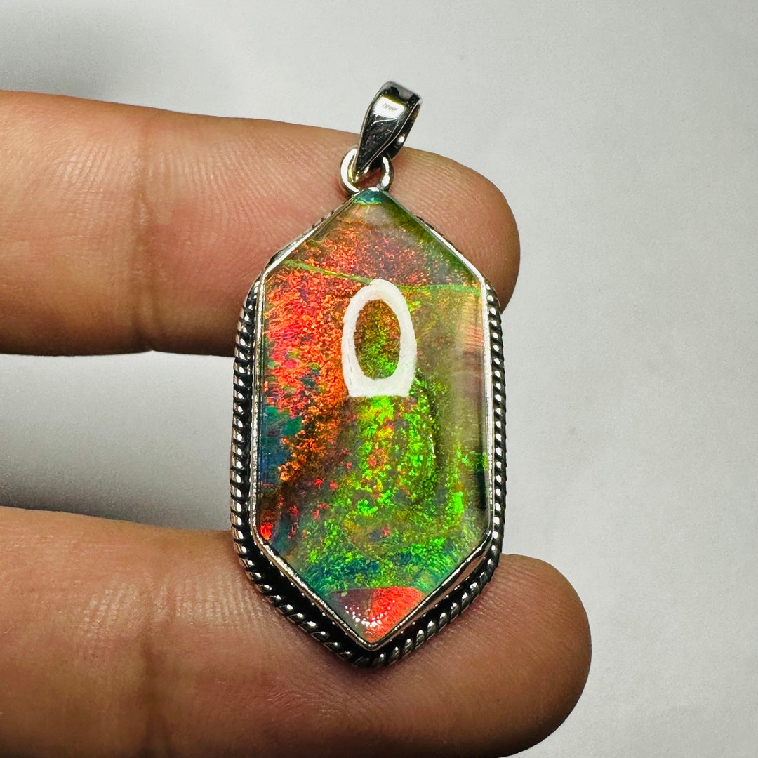 Australian Sterling Opal Pendant 925 Sterling Silver Pendant Handmade ...