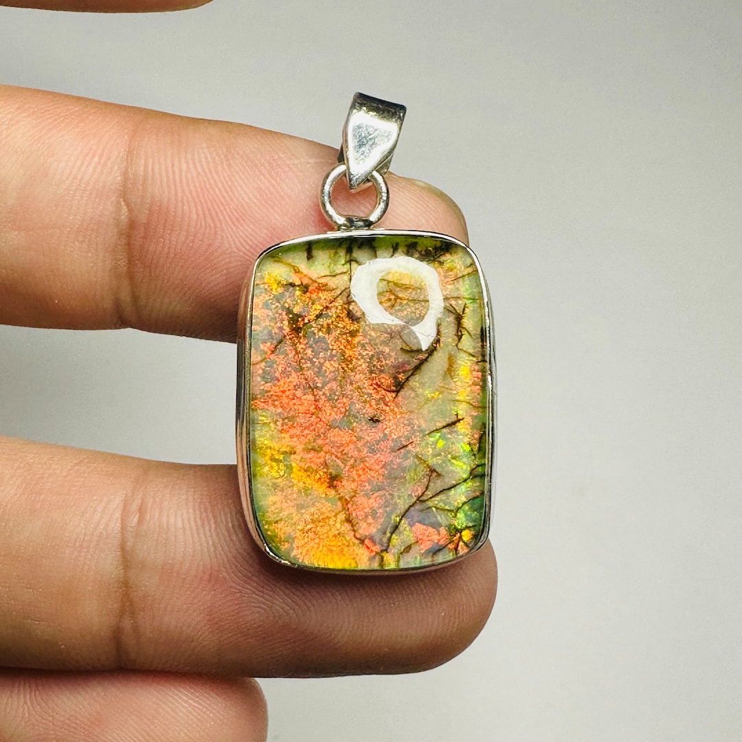 Beautiful Monarch Opal Pendant 925 Sterling Silver Opal - Etsy