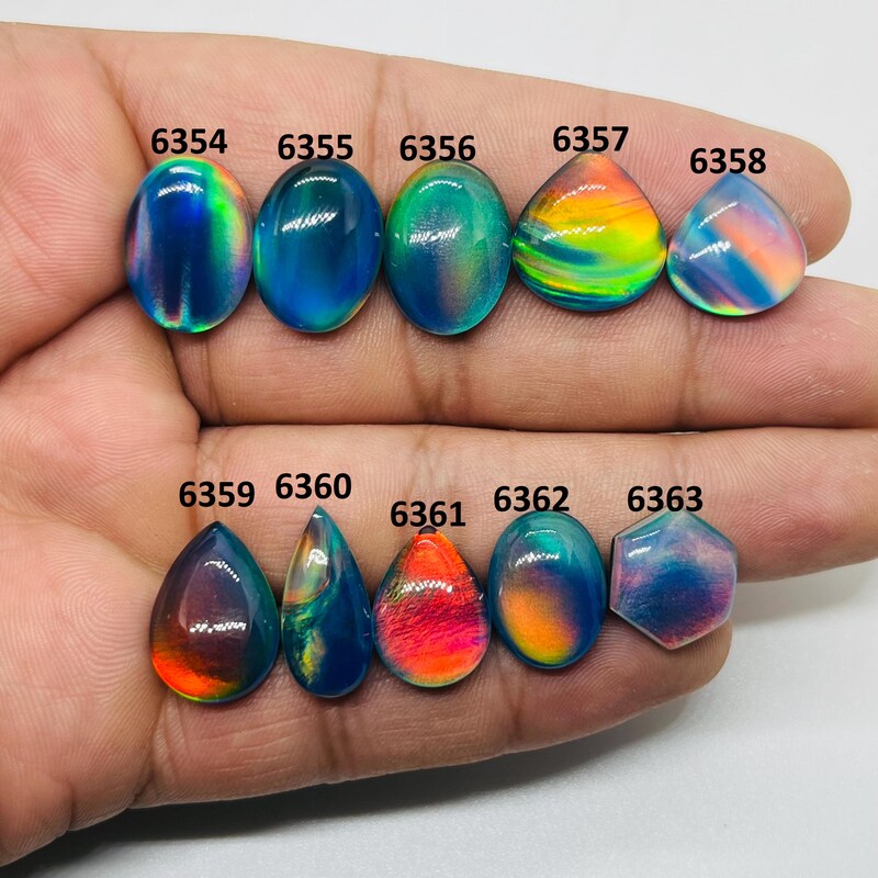 Lab Created Opal - Etsy