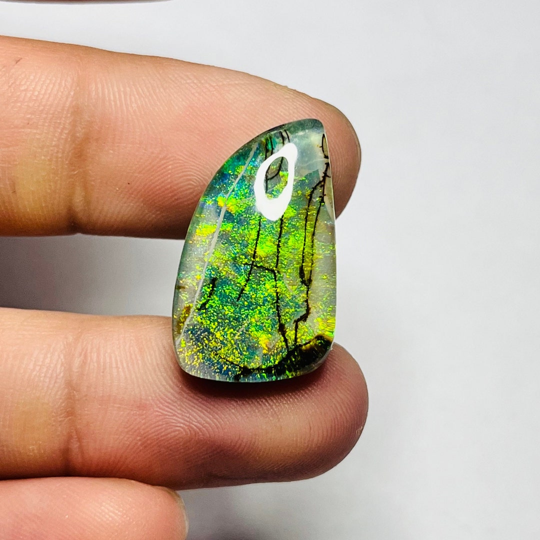 Awesome Fire Monarch Opal Cabochon Australian Sterling Opal Loose ...