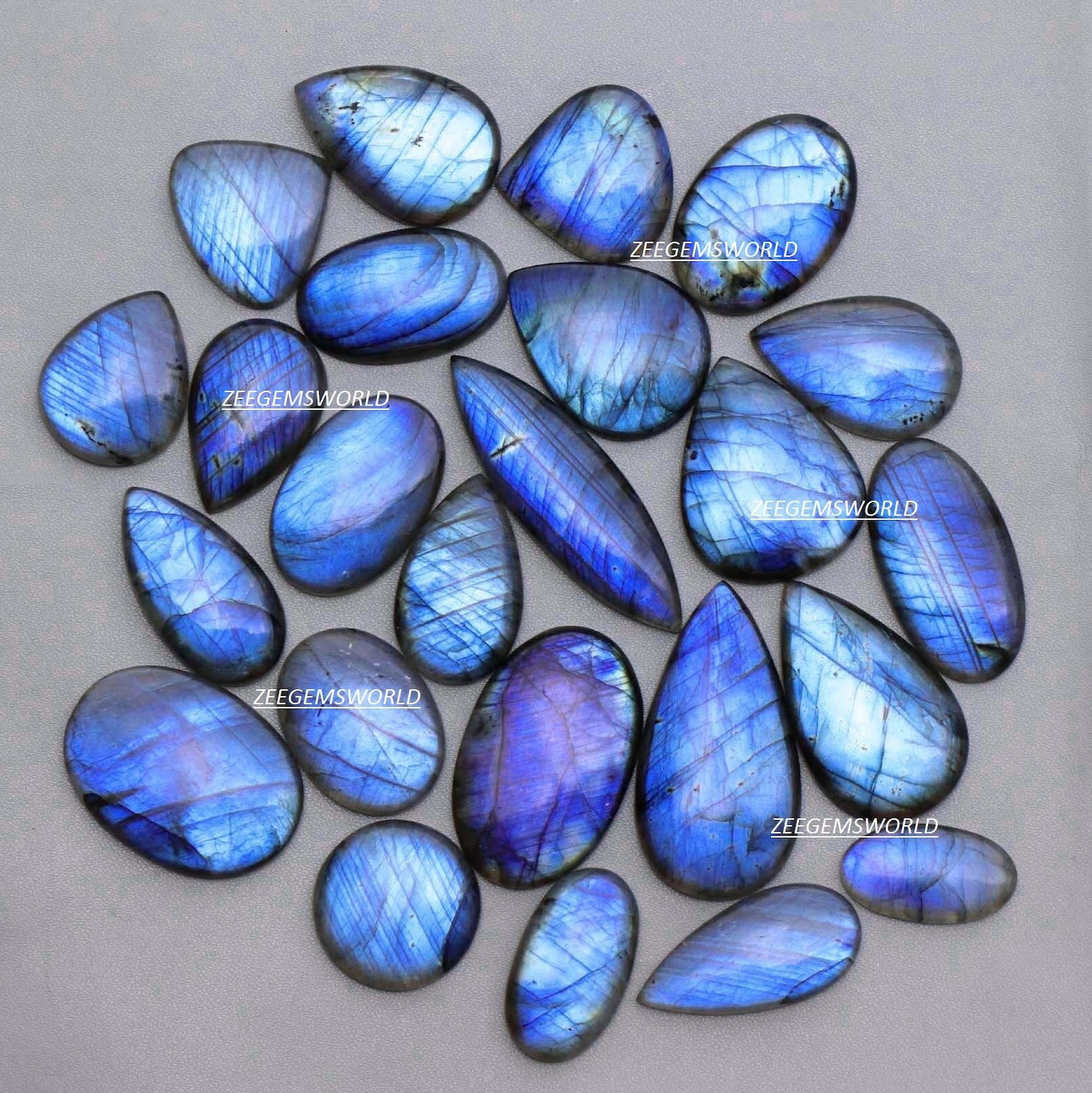 Labradorite Blue Fire Cabochon Gemstone-top Quality Labradorite ...