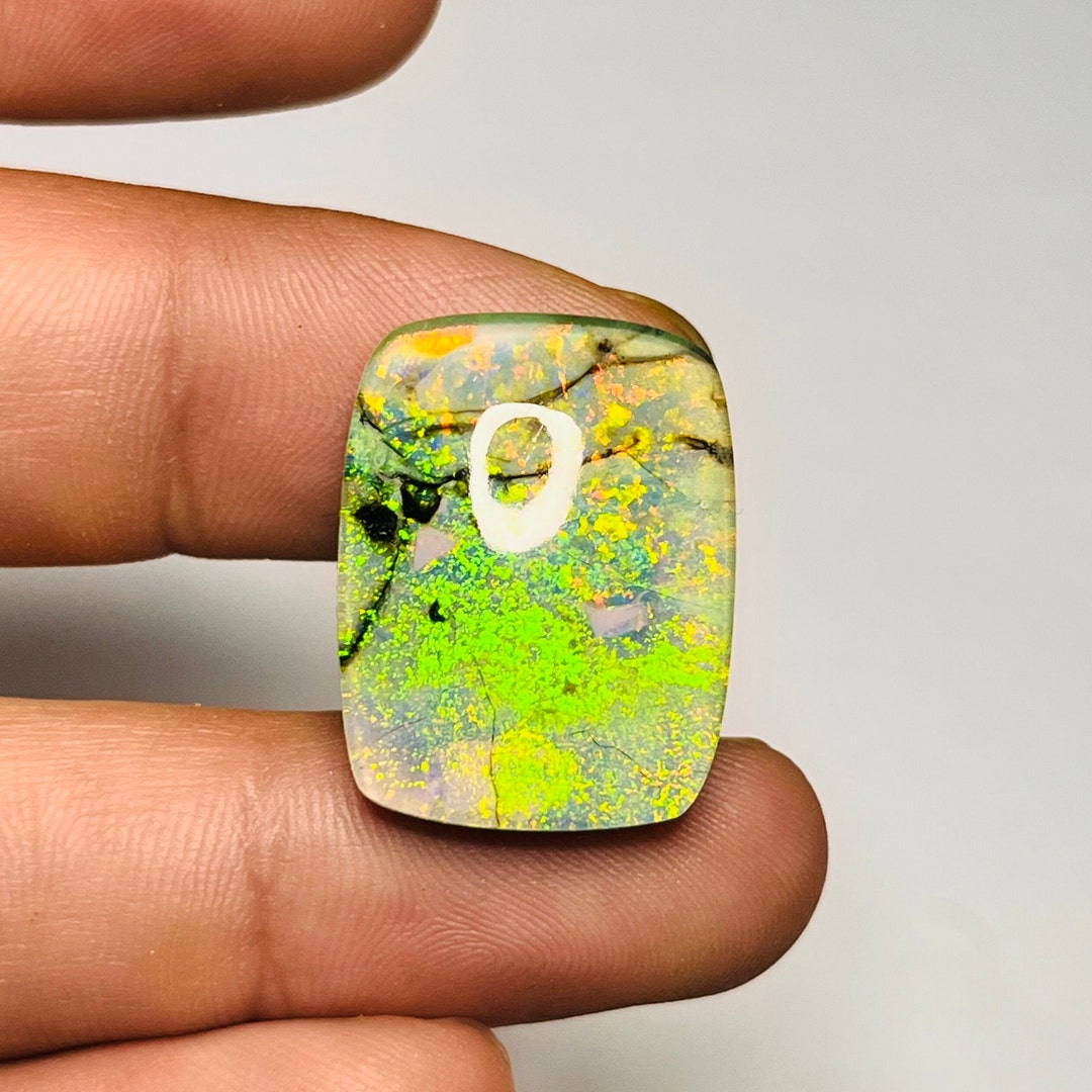 Monarch Opal Cabochon, Sterling Fire Opal Doublet Stone, Use for ...