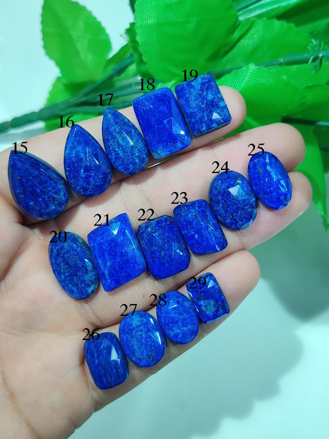 Blue Lapis Lazuli Gemstone- Lapis Lazuli Rose Cut Doublet- Making for ...