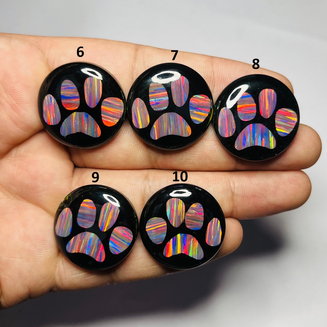 Gilson Aurora Opal Cabochon, Lion Foot Crystal Black Opal Doublet ...