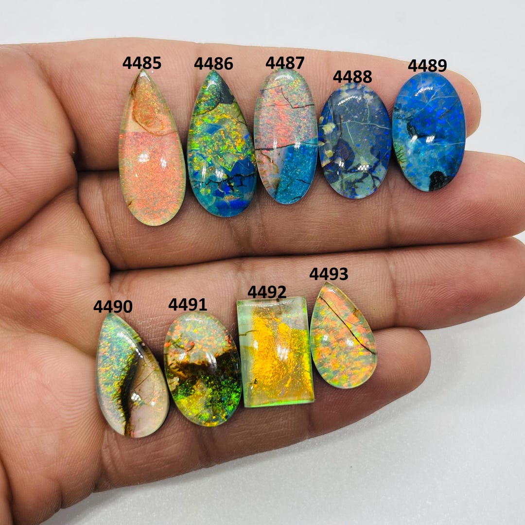 Attractive Multi Fire Monarch Opal Cabochon, Wholesale Sterling Opal ...