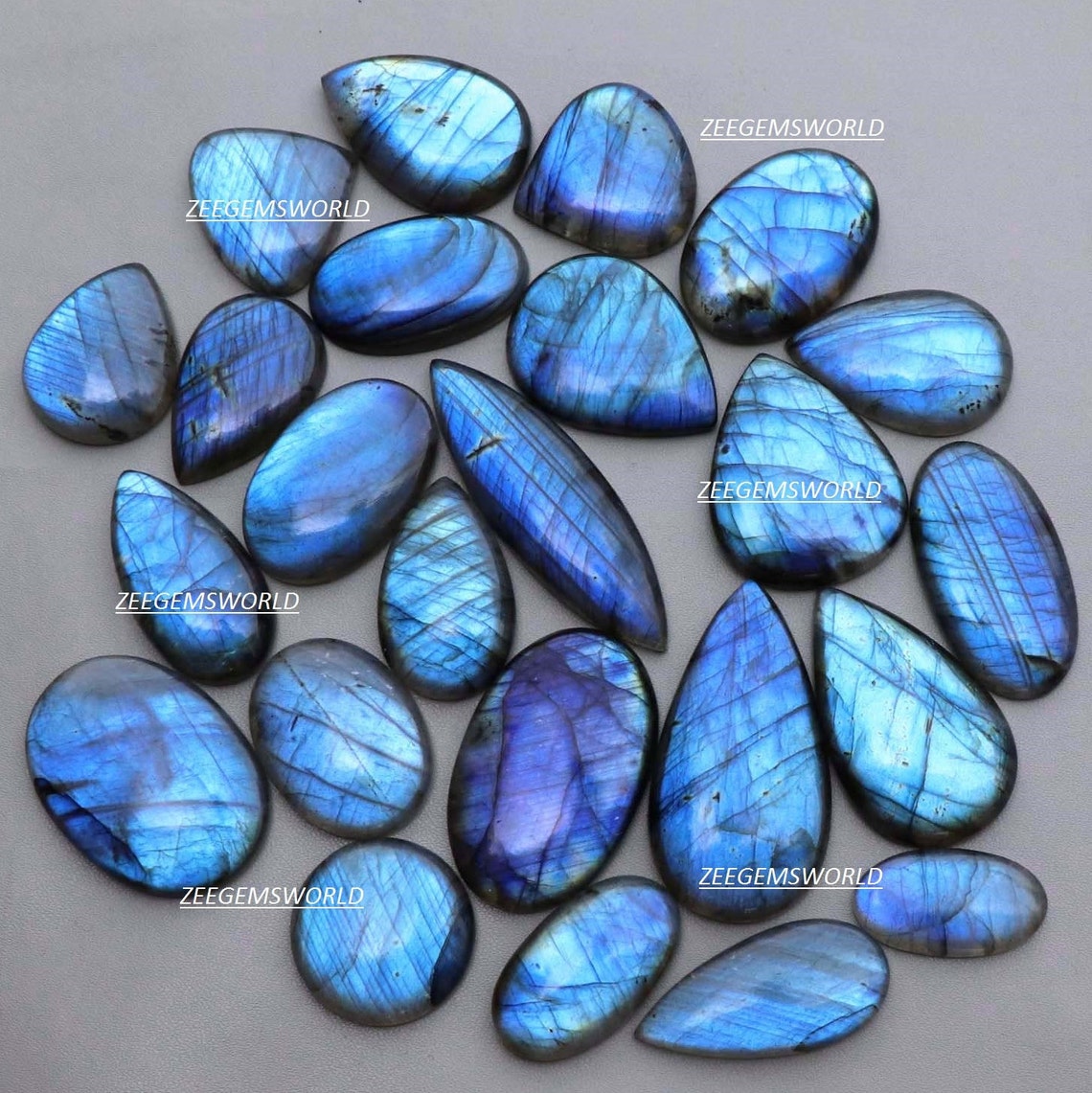 Labradorite Blue Fire Cabochon Gemstone-top Quality Labradorite ...