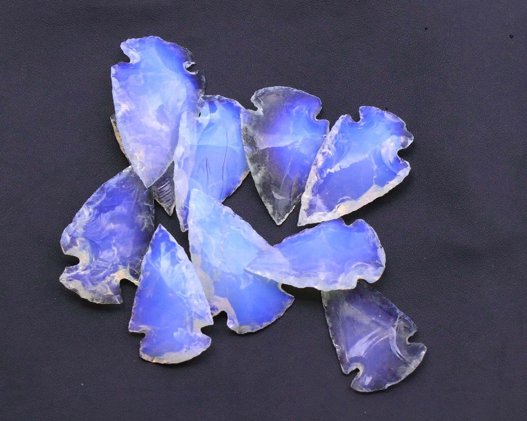 Opalite Arrowhead- Wholesale Lot - Handmade Carving Arrowhead- Healing ...