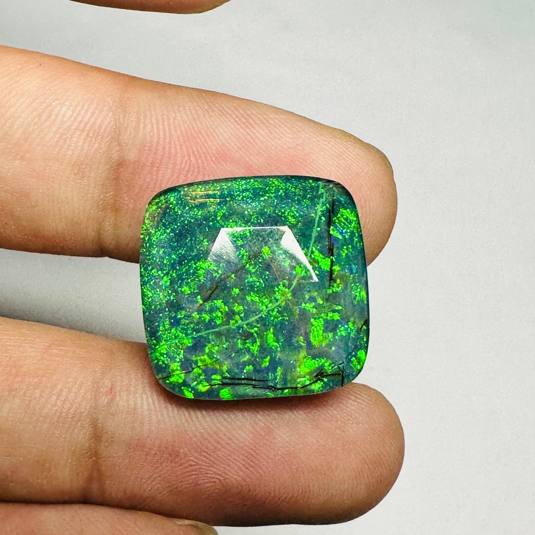 Buy Top Quality Monarch Opal Gemstone Rose Cut Sterling Opal Square ...