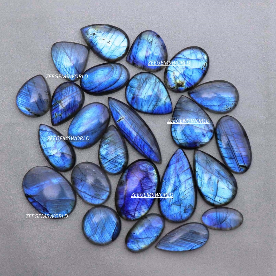 Labradorite Blue Fire Cabochon Gemstone-top Quality Labradorite ...
