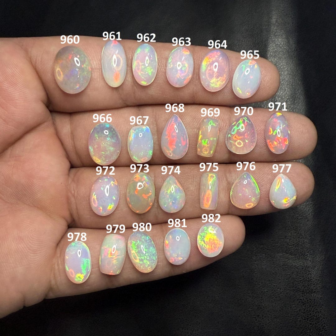AAA+++ Ethiopian Opal Cabochon, Natural Welo Opal Fire Gemstone ...