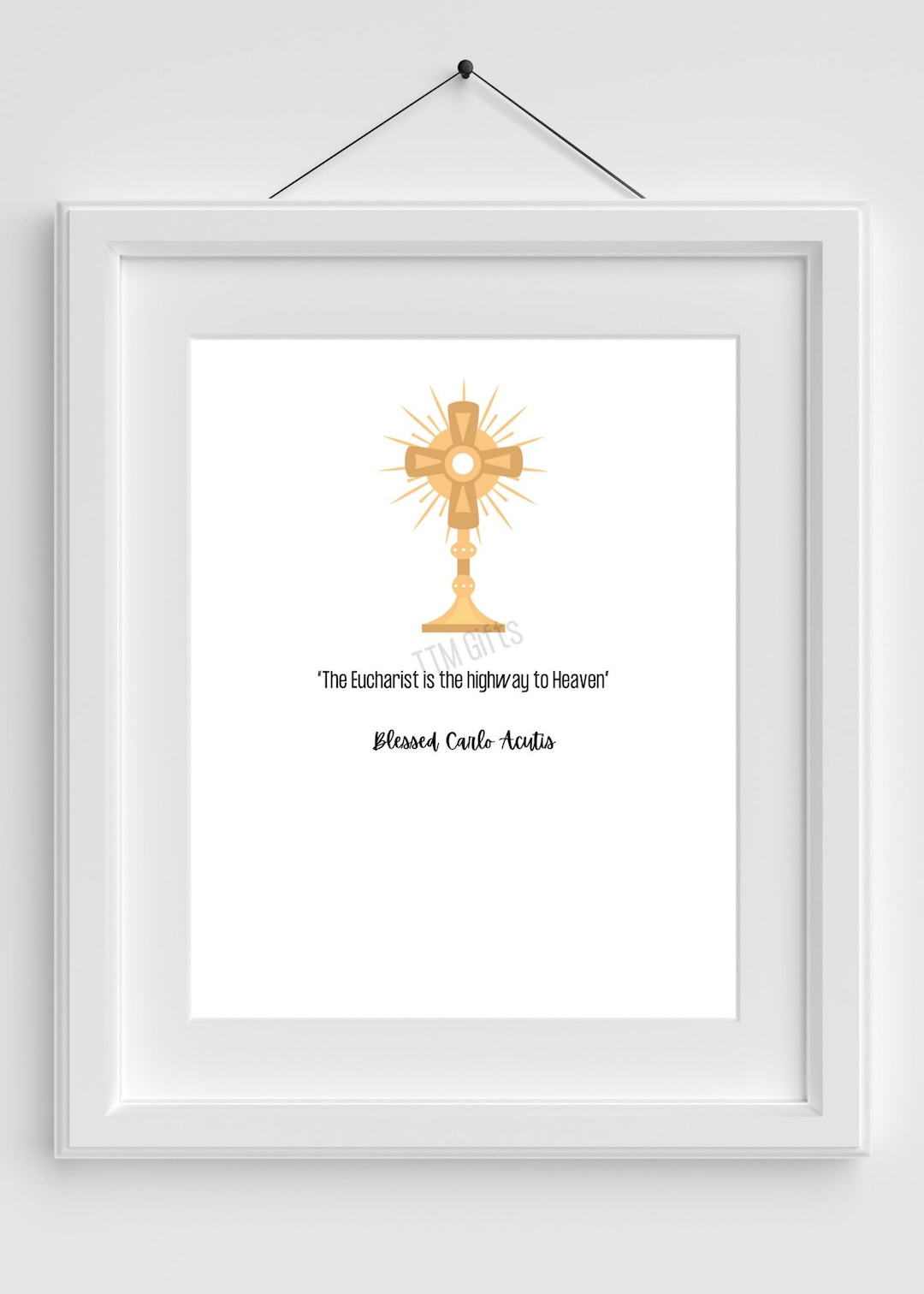Blessed Carlo Acutis Eucharist Quote, Blessed Carlo Acutis Wall Art ...