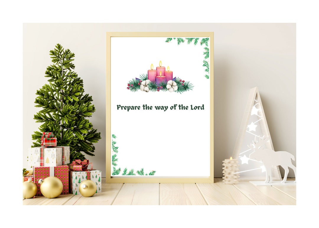Prepare the Way of the Lord Advent Printable, Christmas Print ...
