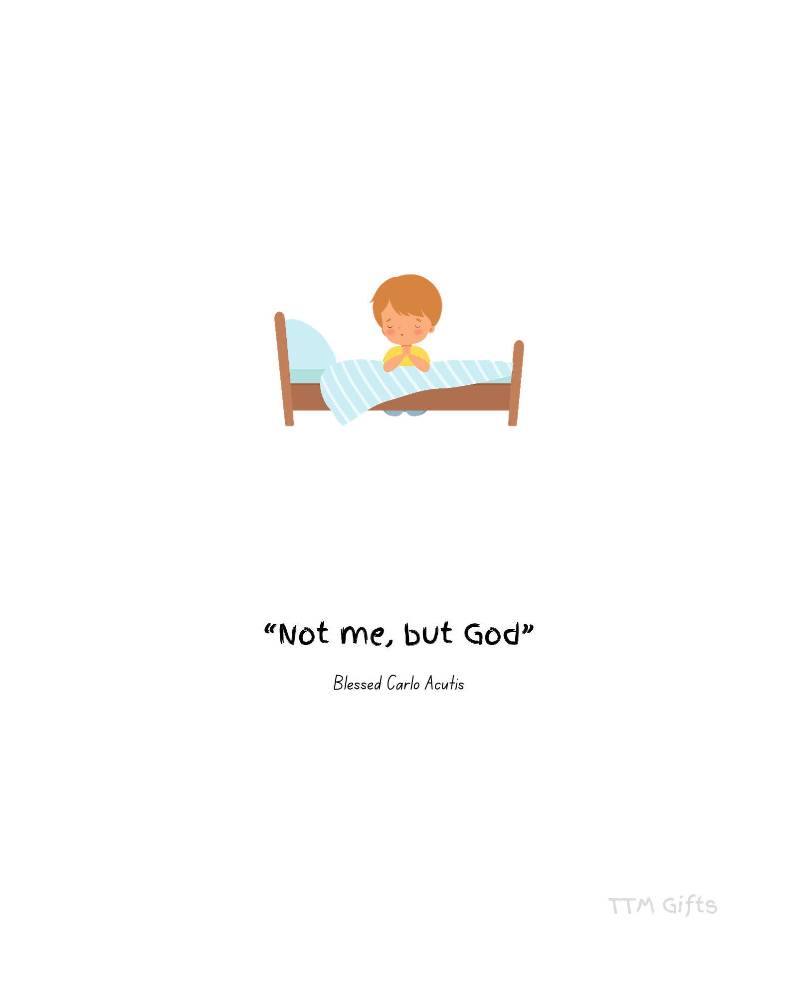 Blessed Carlo Acutis Quote Print, Kids Room Saint Art (digital Download ...