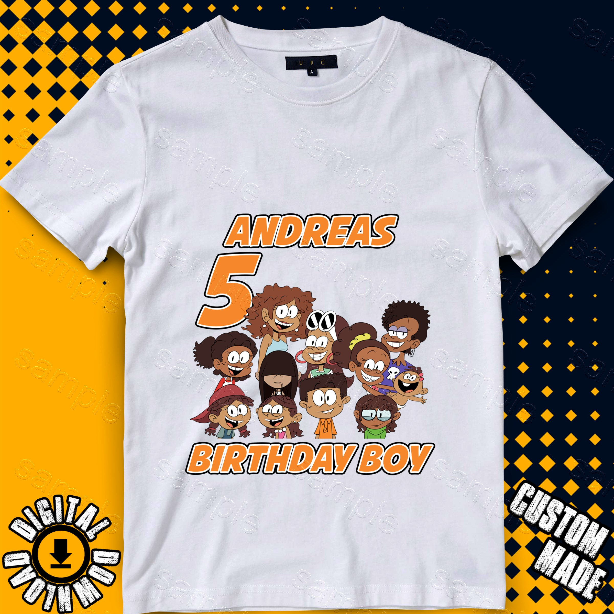 The Loud House Iron on Transfer, the Loud House Birthday Shirt DIY, the ...