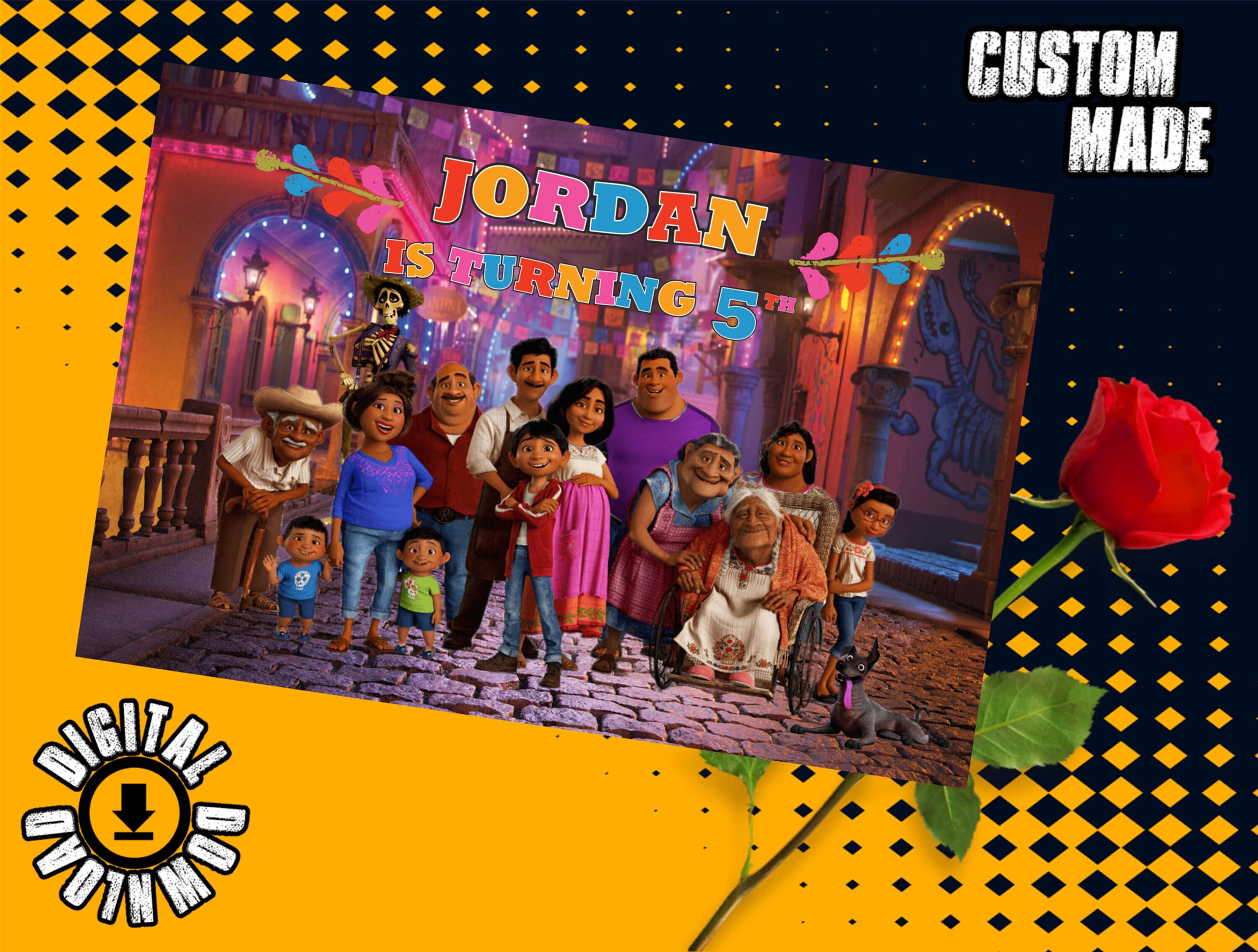 Coco Backdrop Coco Banner Coco Birthday Party Coco Party - Etsy