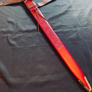 Custom Medieval HEMA Woodcore Scabbard: Handmade Knight Sword Belt for ...