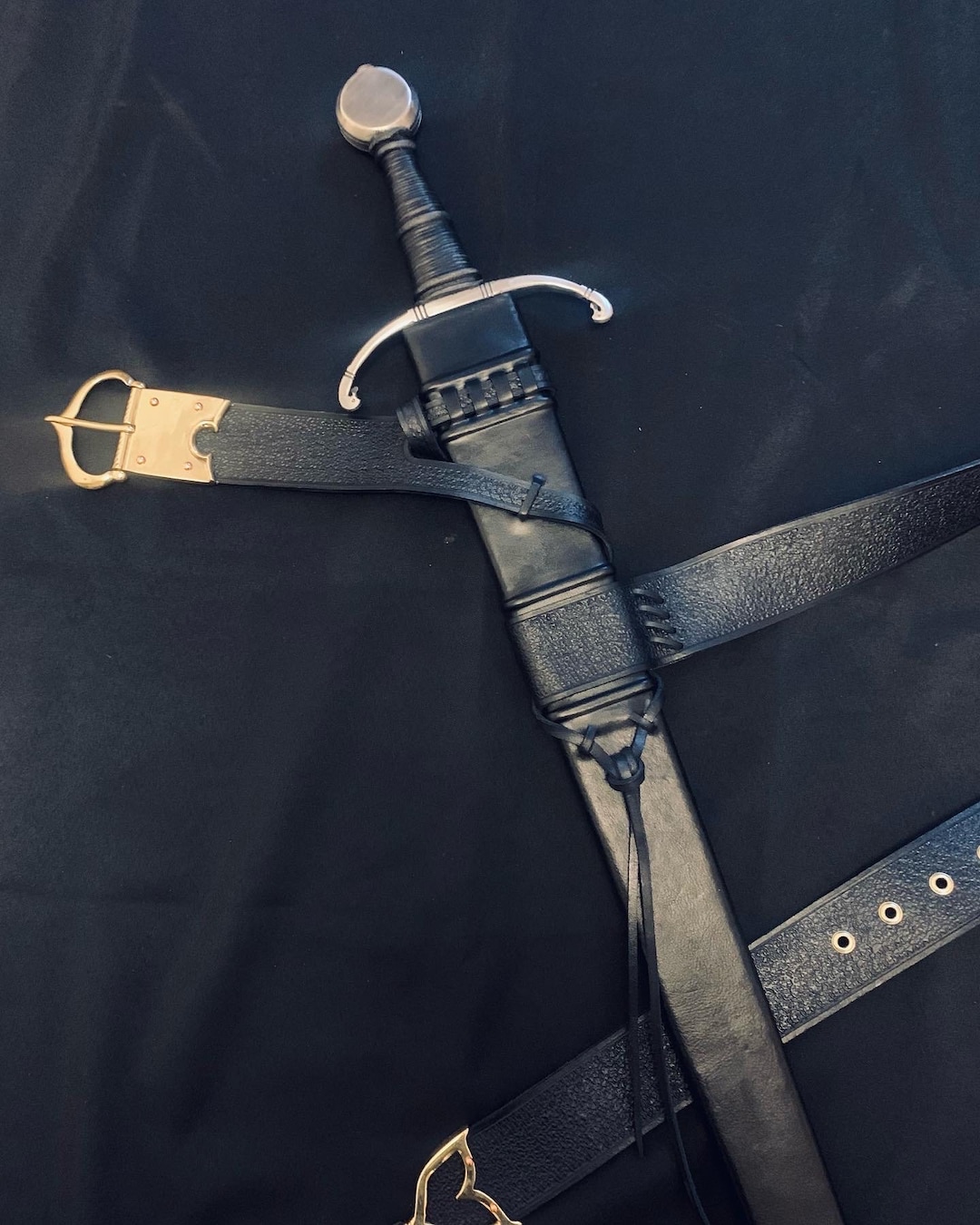 Custom Medieval HEMA Woodcore Scabbard: Handmade Knight Sword Belt for ...