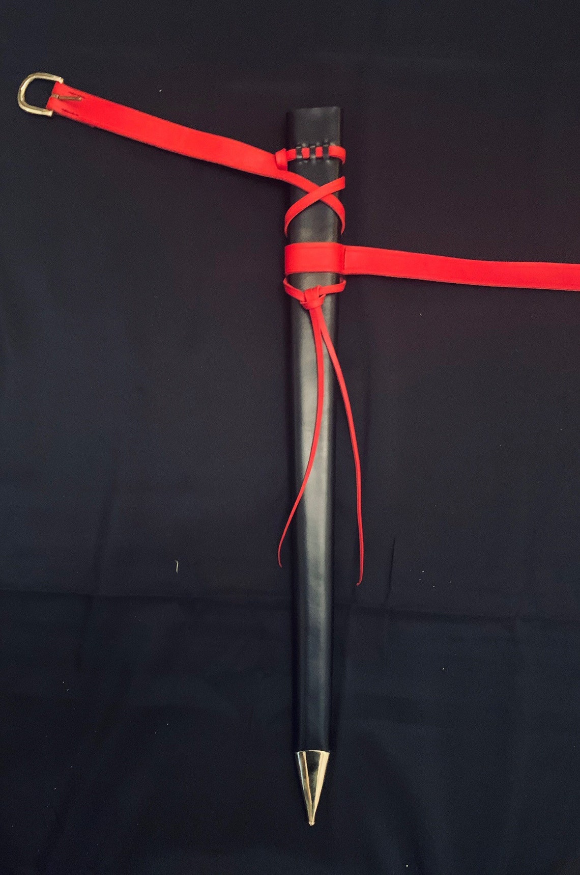 Medieval Scabbard: Handmade Knight Sword Belt Made From Veg Tan Leather ...