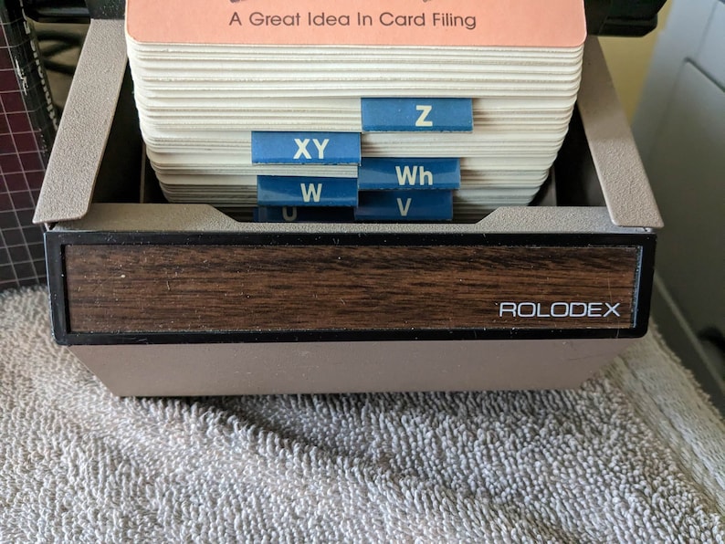 Vintage Rolodex 2254 Great Condition With Original Unused - Etsy
