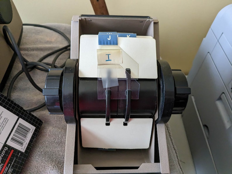 Vintage Rolodex 2254 Great Condition With Original Unused - Etsy