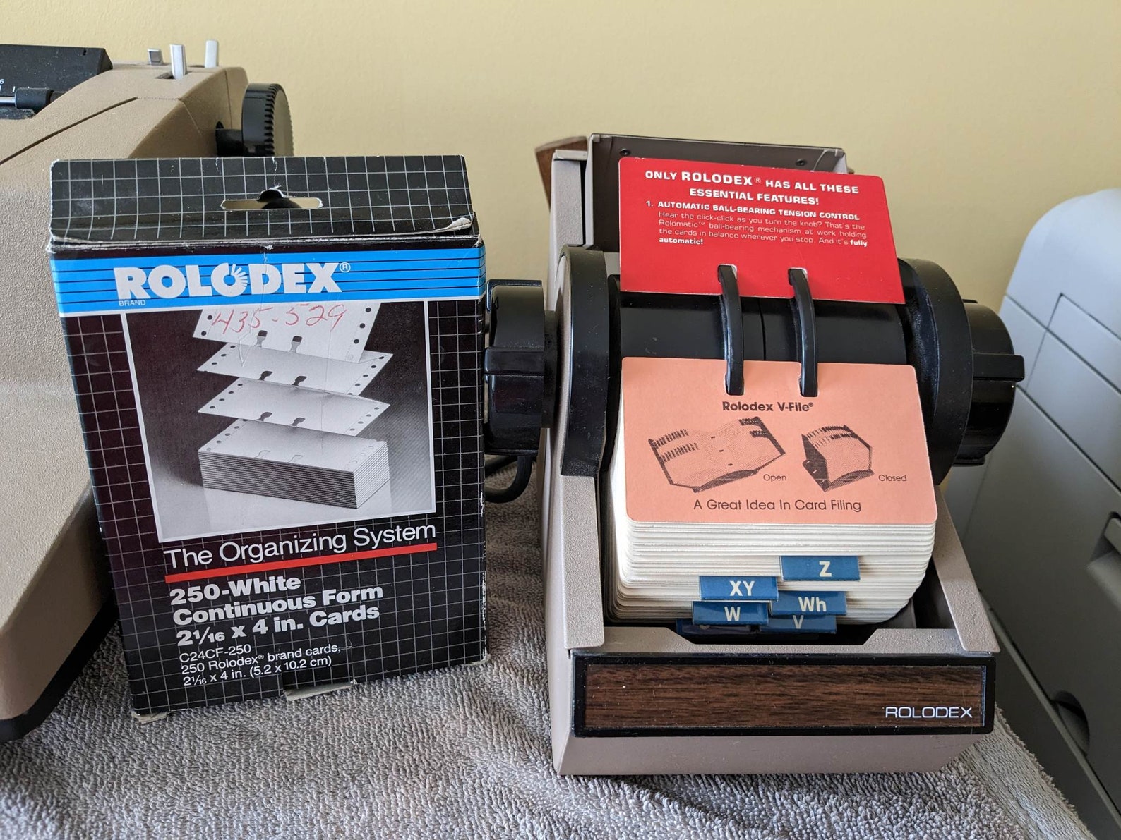 Vintage Rolodex 2254 Great Condition With Original Unused - Etsy