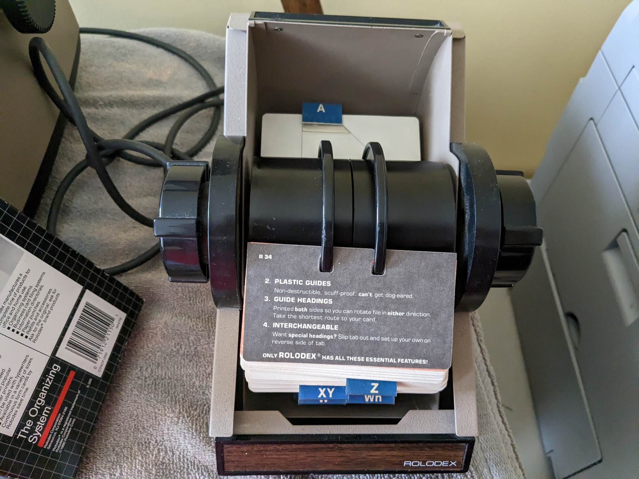 Vintage Rolodex 2254 Great Condition With Original Unused - Etsy