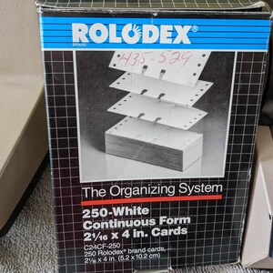 Vintage Rolodex 2254 Great Condition With Original, Unused Rolodex ...