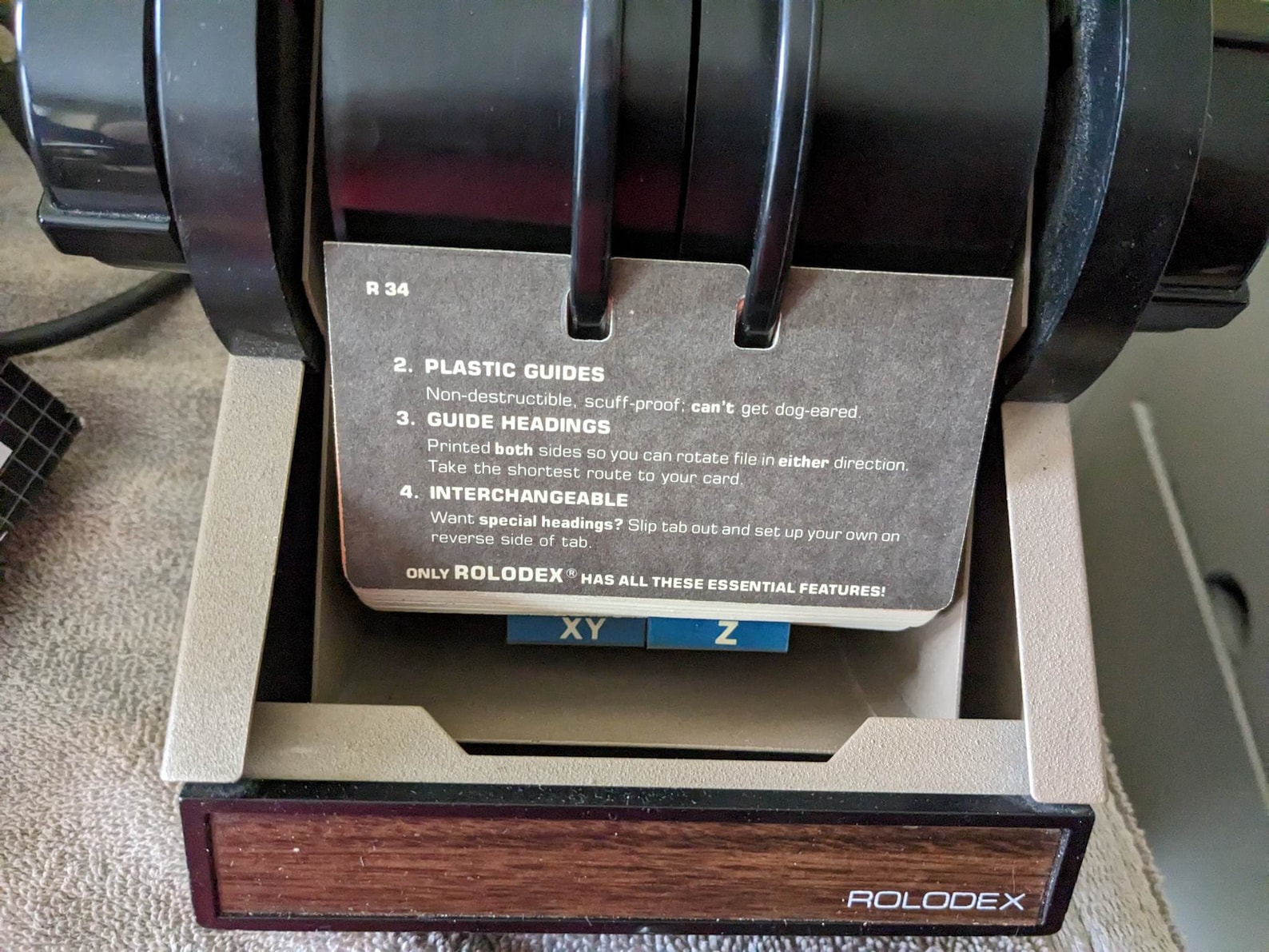 Vintage Rolodex 2254 Great Condition With Original Unused - Etsy