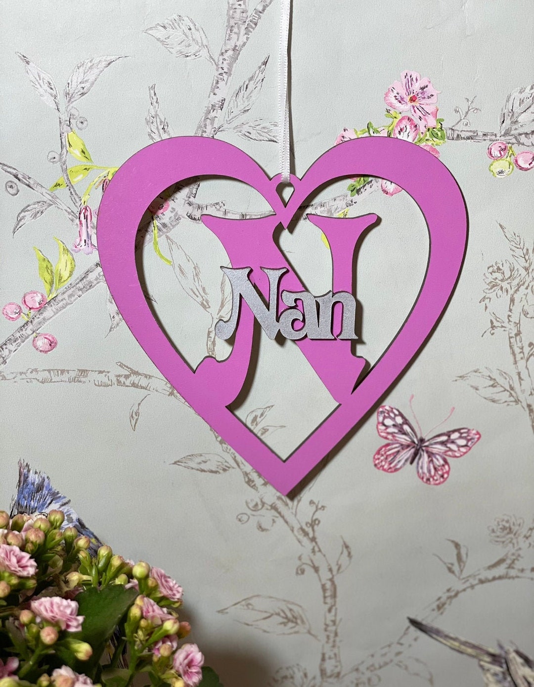Nan Personalised Heart Plaque, Mothers Day, Personalised Nan Gift, Nan ...