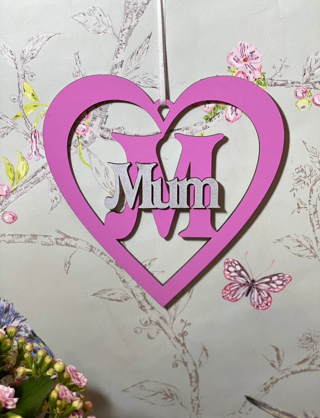 Mum Personalised Heart Plaque, Mothers Days, Personalised Mum Gift, Mum ...