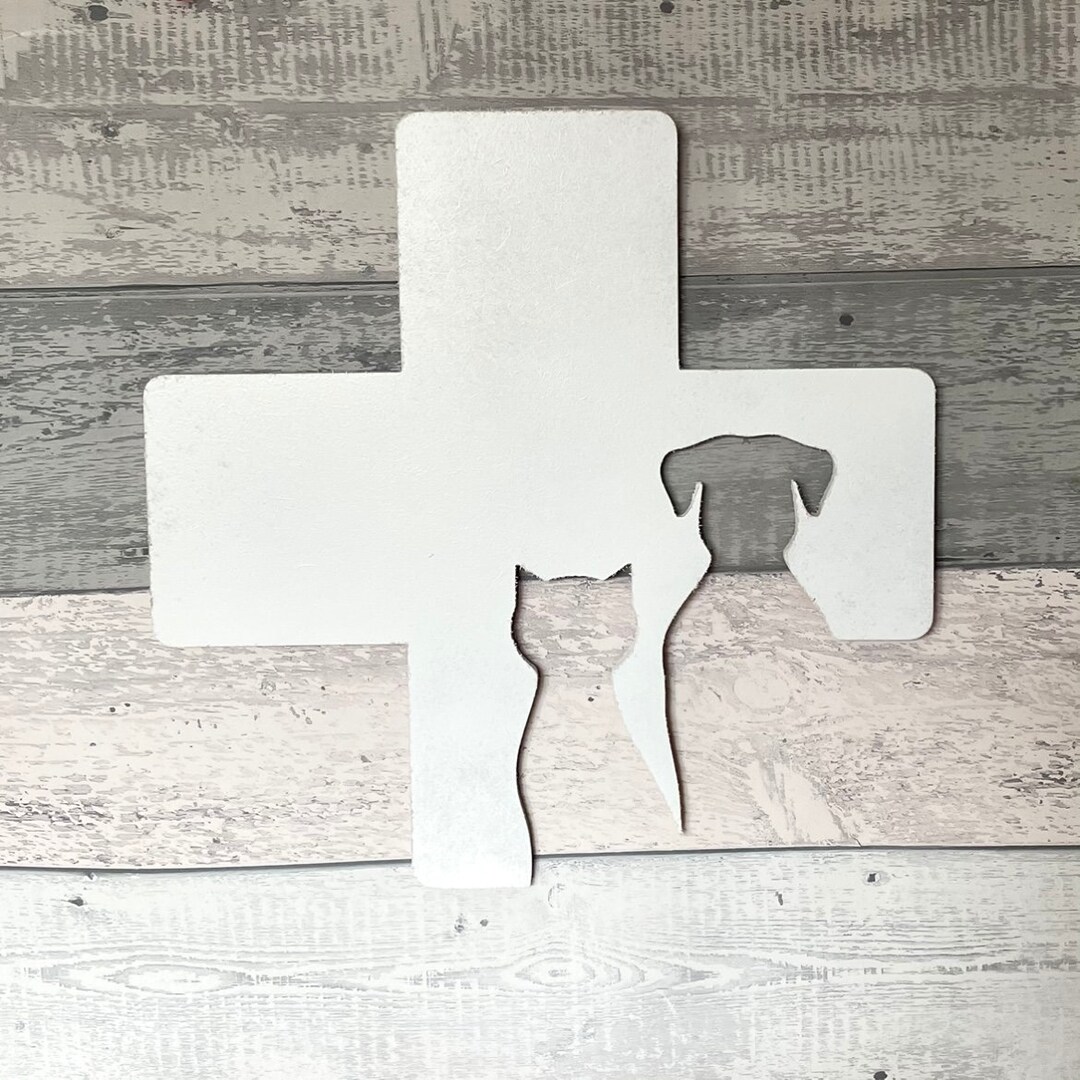 Vet Cross Vet Hospital Animal Cross Dog Grooming Sign Dog - Etsy