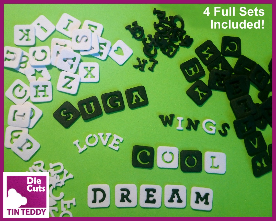 Alphabet Letter Squares - Tiny Letters in Surrounds - 1.5 Cm Squares ...