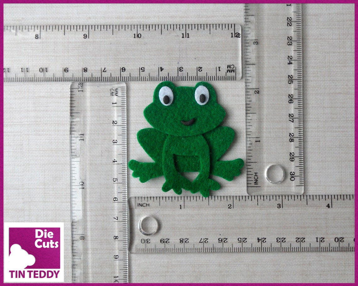 Felt Frog Die Cuts - Frog Toppers for Crafting - Die Cut Frog ...