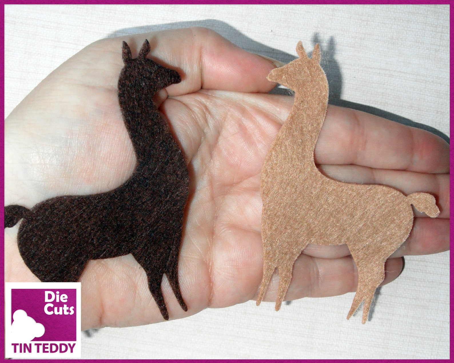 Felt Llama Die Cuts Die Cut Llamas for Your Craft Projects - Etsy