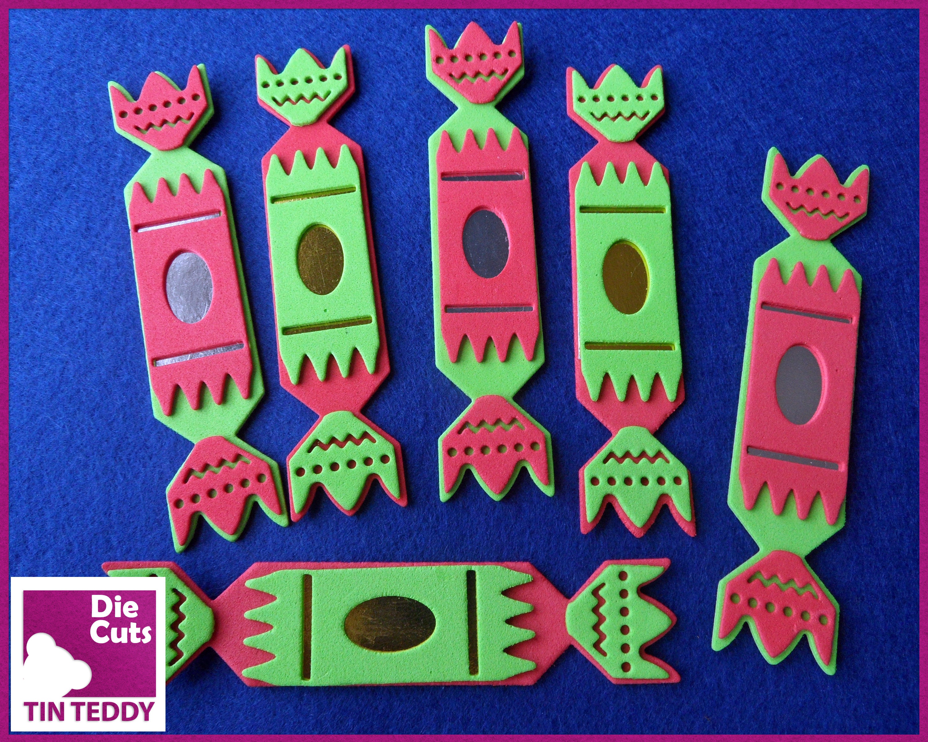 6 Foam Christmas Cracker Die Cut Crackers Die Cut Cracker | Etsy