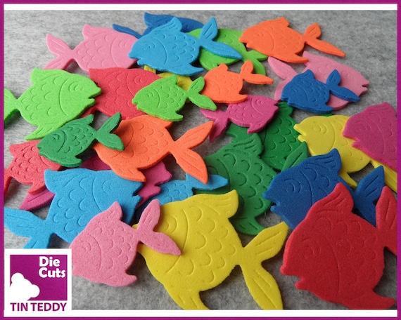 Foam Fish Die Cuts Fun Fish Embellishments for Crafting - Etsy