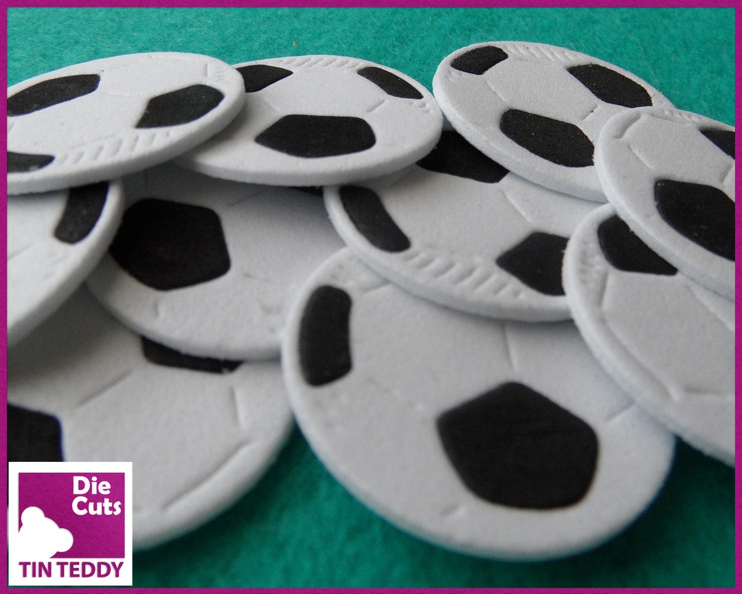 Foam Football Embellishments Football Die Cuts Soccer Ball Toppers for ...