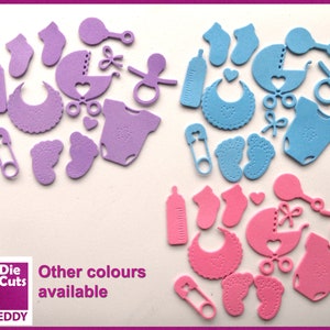 Baby Die Cuts - Die Cuts for Baby Projects - New Baby Embellishments ...
