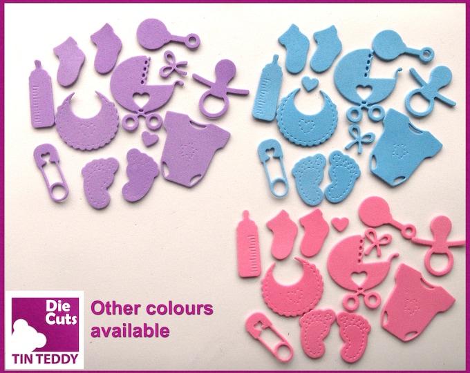 Baby Die Cuts Die Cuts for Baby Projects New Baby Embellishments Baby ...