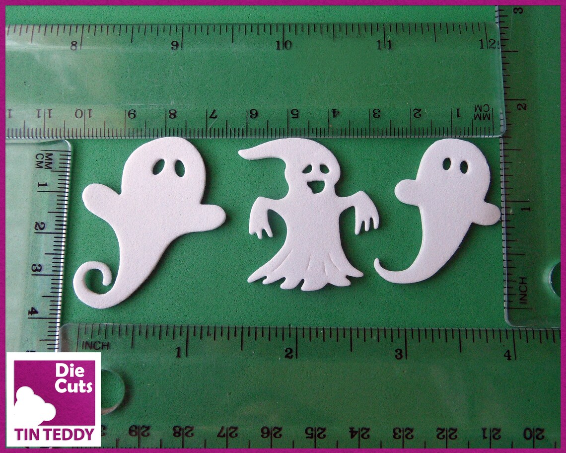 Foam Ghost Die Cuts - Die Cut Ghost Embellishments for Halloween Crafts ...