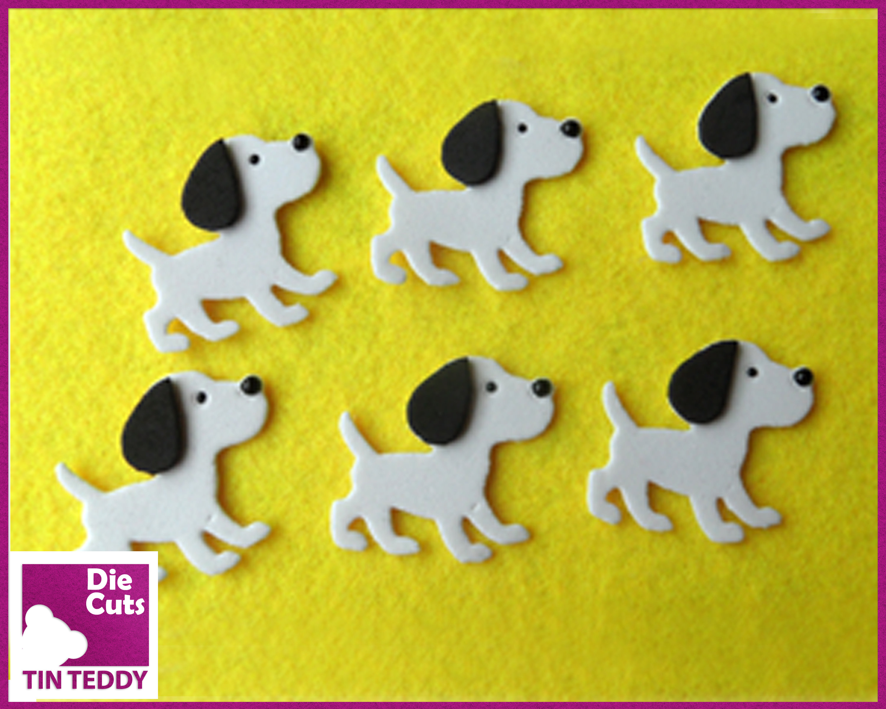 Puppy Die Cuts - Die Cut Puppies for Crafting - Dog Die Cuts - Puppy ...