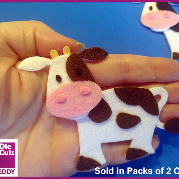 Felt Cow - Etsy