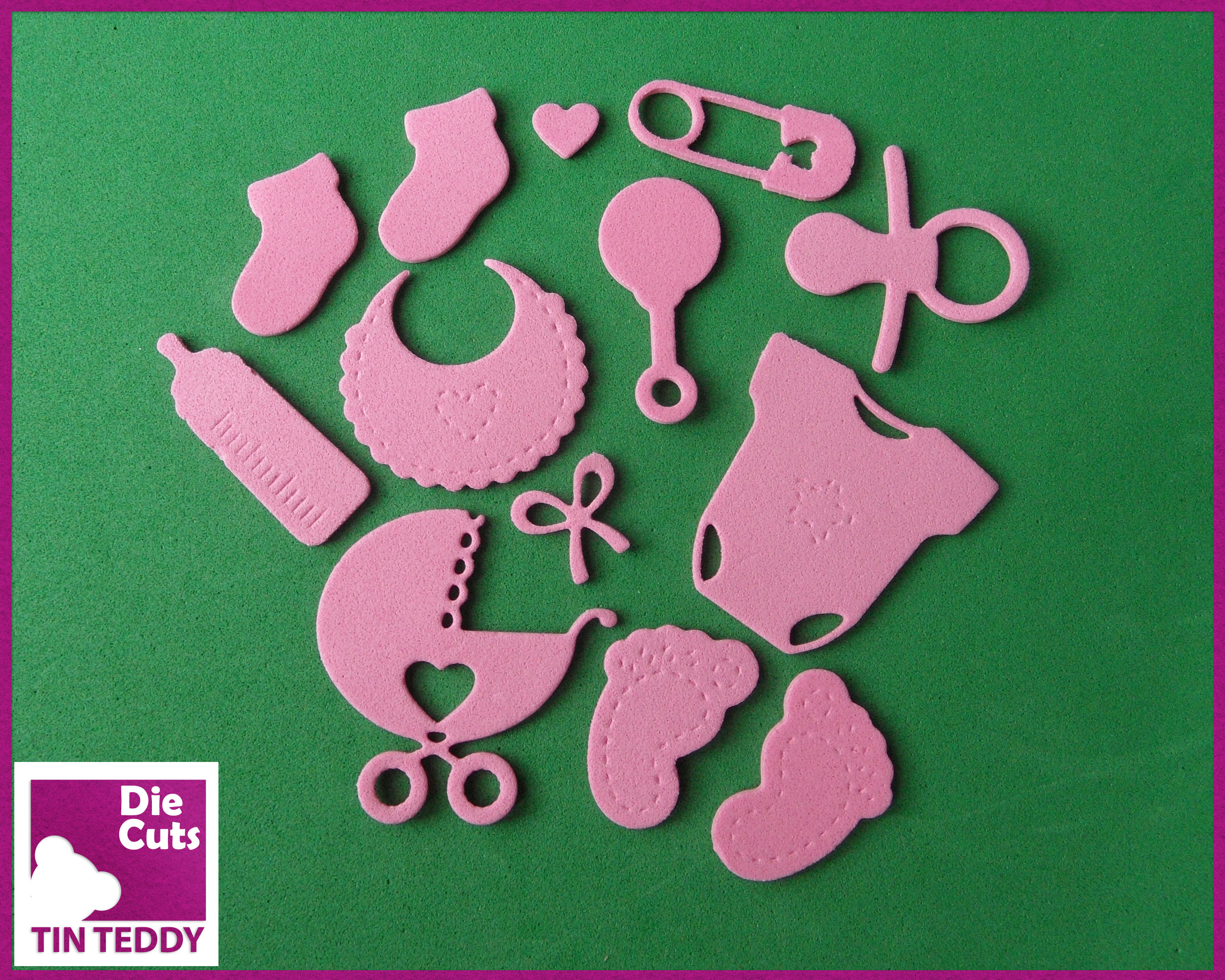 Baby Die Cuts - Die Cuts for Baby Projects - New Baby Embellishments ...